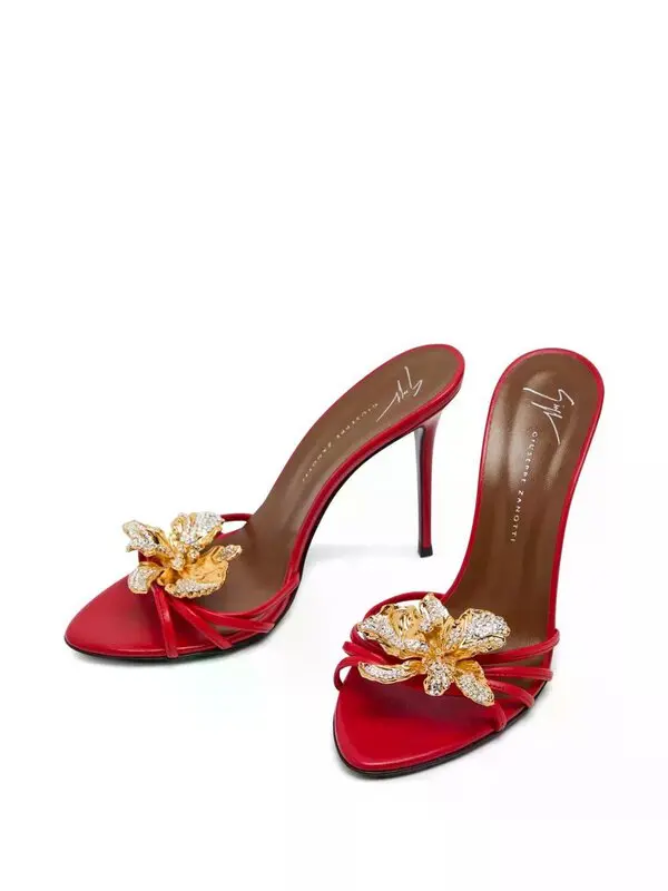 GIUSEPPE ZANOTTI Clandestino Stiletto Sandals - Red