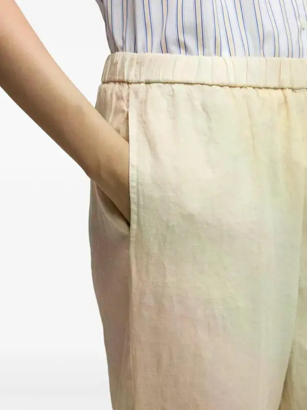 Aspesi Elasticated Linen Trousers - Neutrals