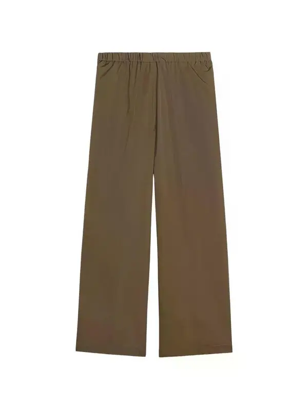 Aspesi Elasticated Cotton Trousers - Green
