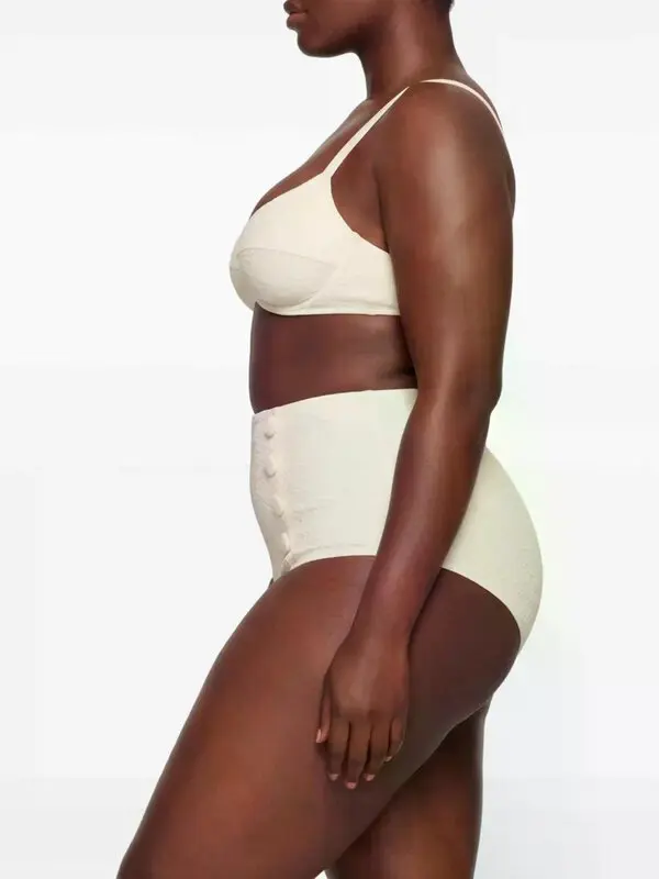 Lisa Marie Fernandez The Balconette Button-detail Bikini - Neutrals