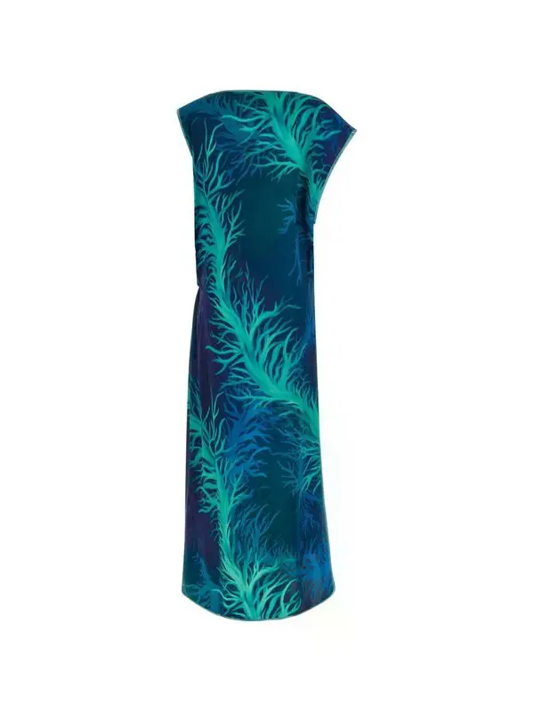 F.R.S FOR RESTLESS SLEEPERS Briseide Draped Dress - Blue
