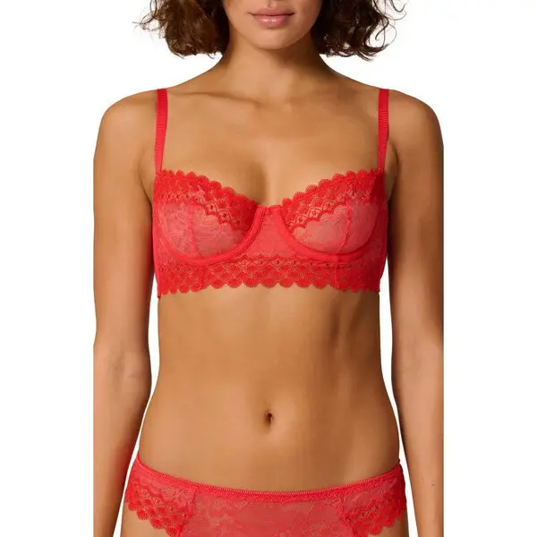 Simone Perele Radieuse Underwire Demi Bra - Flamingo