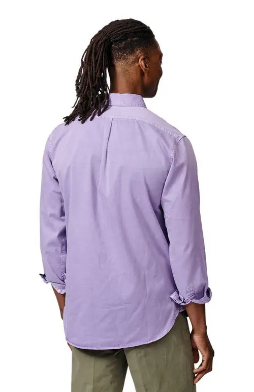 AUBIN Hessle Long Sleeve Relaxed Fit Shirt - Lilac