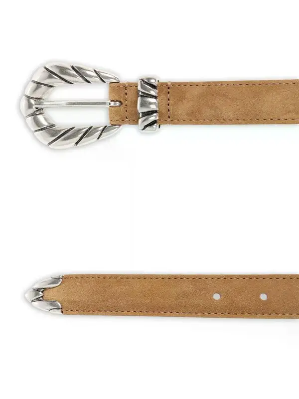 IRO PARIS Baby Embella Suede Belt - Neutrals