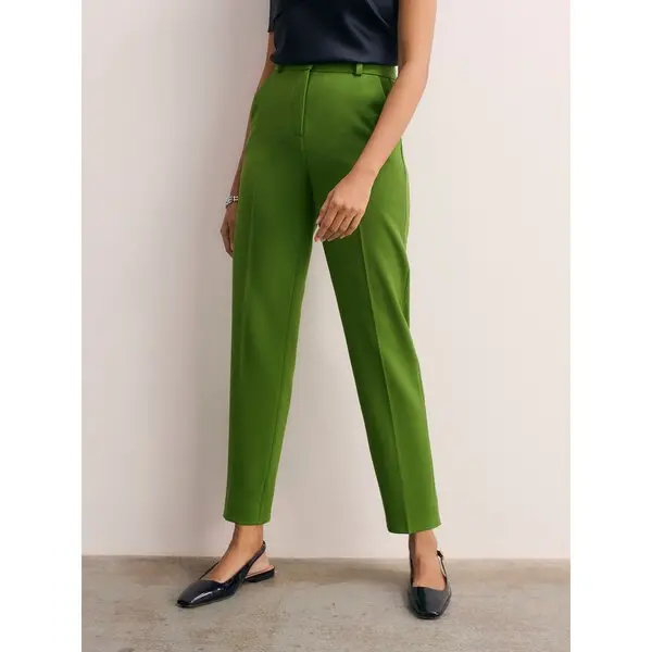 The Fold Tavira Sculpt Crepe Pants - Green