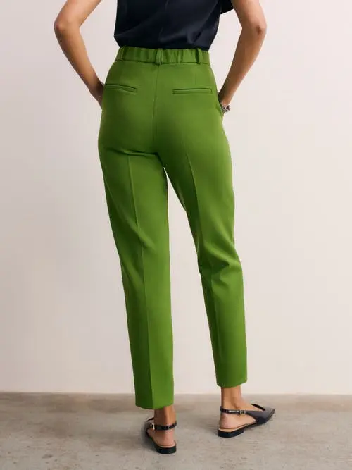 The Fold Tavira Sculpt Crepe Pants - Green