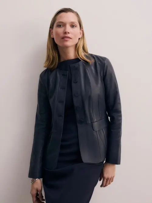 The Fold Ginevra Leather Jacket