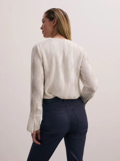 The Fold Ellesmere Plisse Blouse