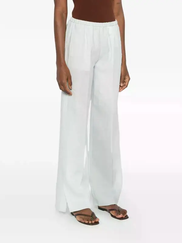 FORTE_FORTE Elasticated-waist Trousers - Blue