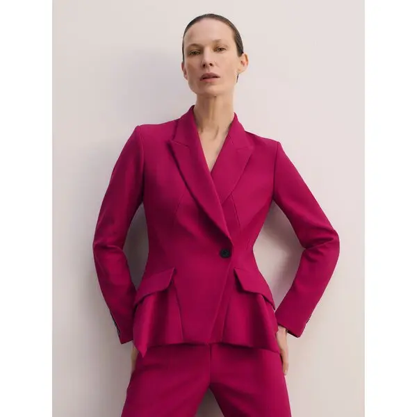 The Fold Merida Sculpt Stretch Crepe Blazer