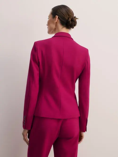 The Fold Merida Sculpt Stretch Crepe Blazer