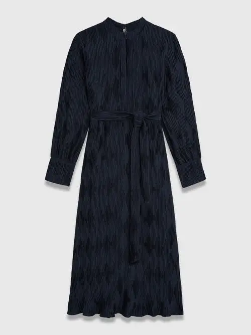 The Fold Aurellie Long Sleeve Tie Waist Dress