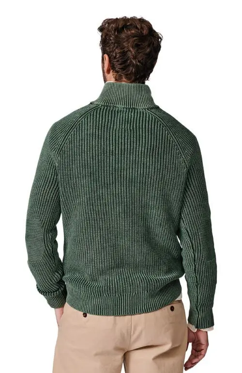 AUBIN Martin Zip Neck Long Sleeve Jumper