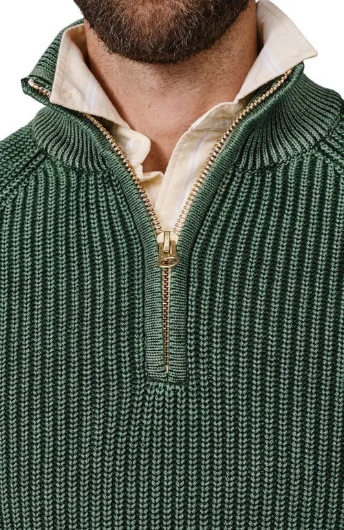 AUBIN Martin Zip Neck Long Sleeve Jumper