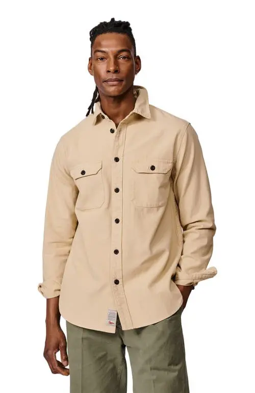 AUBIN Henderson Canvas Relaxed Fit Overshirt