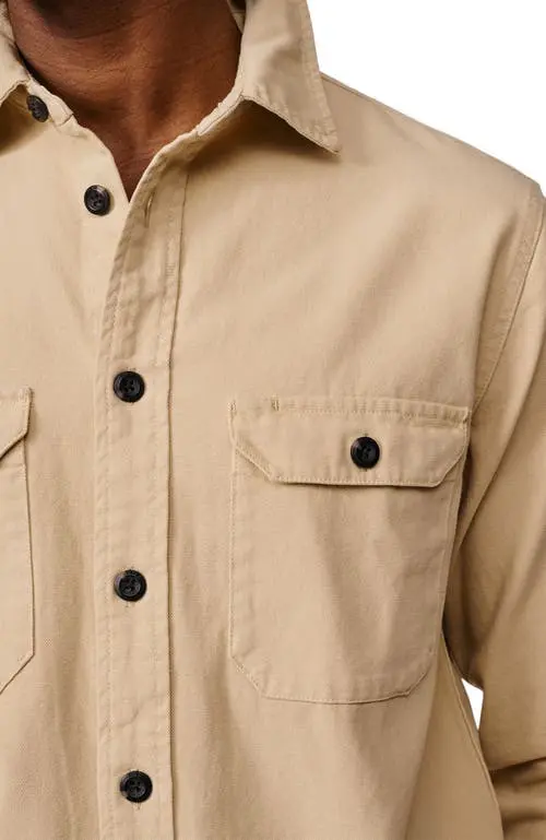 AUBIN Henderson Canvas Relaxed Fit Overshirt