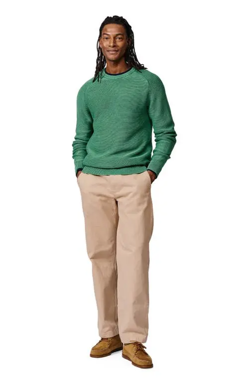 AUBIN Saxilby Tuck Stitch Crew Neck Jumper