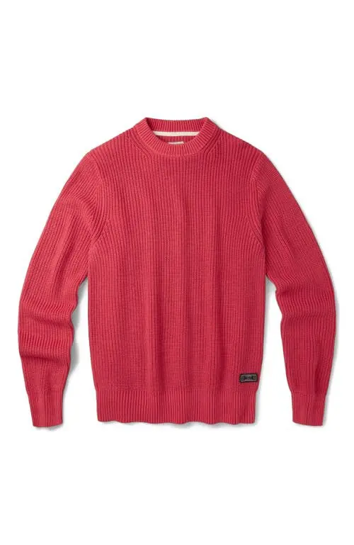 AUBIN Martin Ribbed Crew Neck Sweater - Pink