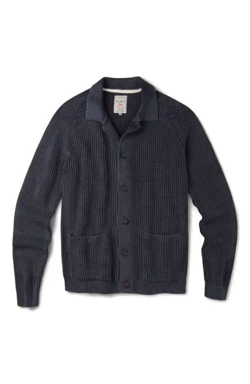 AUBIN Martin Long Sleeve Collared Cardigan
