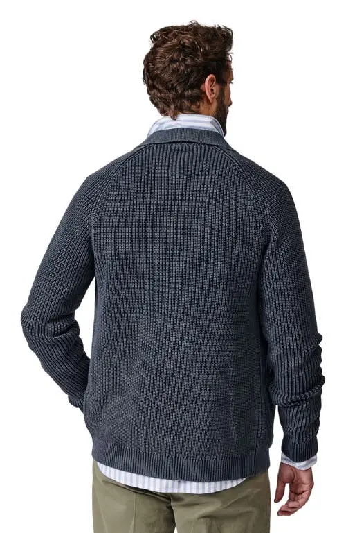 AUBIN Martin Long Sleeve Collared Cardigan