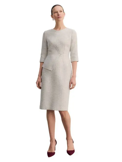 The Fold Eaton Signature Tweed Dress