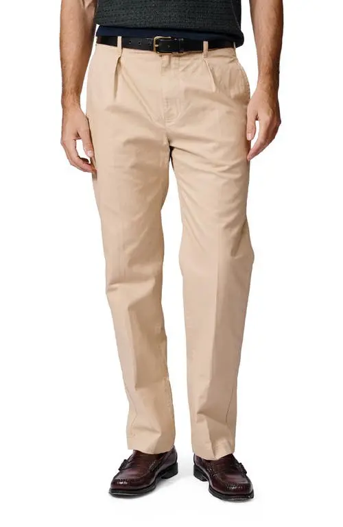 AUBIN Mareham Relaxed Fit Suit Trousers - Sand