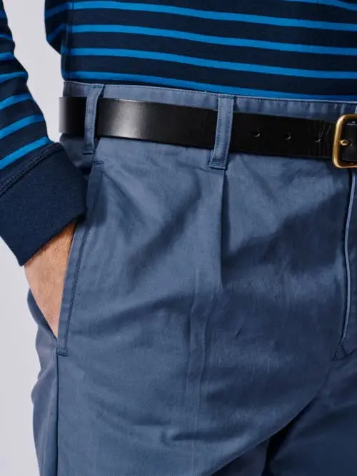 Aubin Mareham Relaxed Fit Suit Trousers - Washed Blue