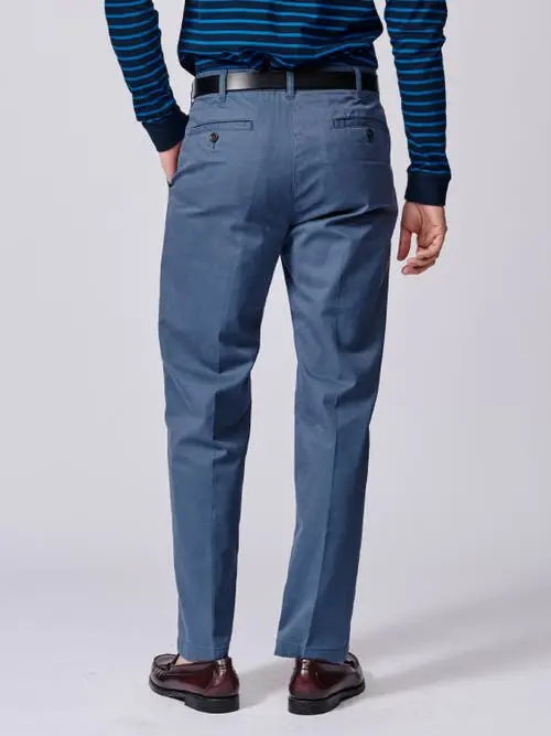Aubin Mareham Relaxed Fit Suit Trousers - Washed Blue