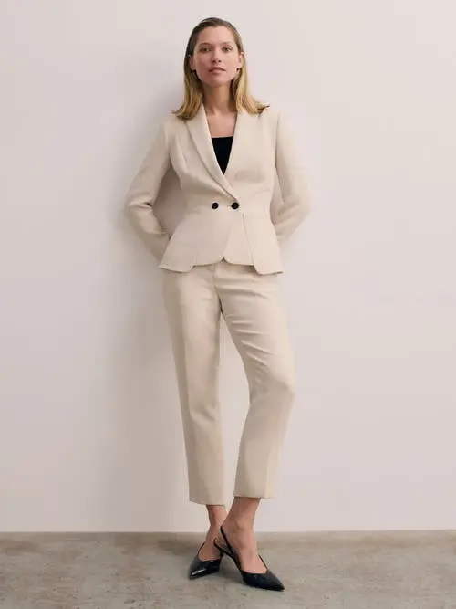 The Fold Caselle Doppio Crepe Blazer