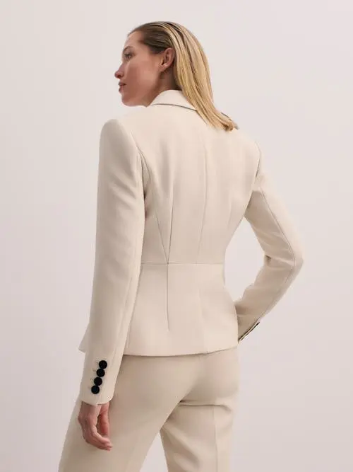 The Fold Caselle Doppio Crepe Blazer