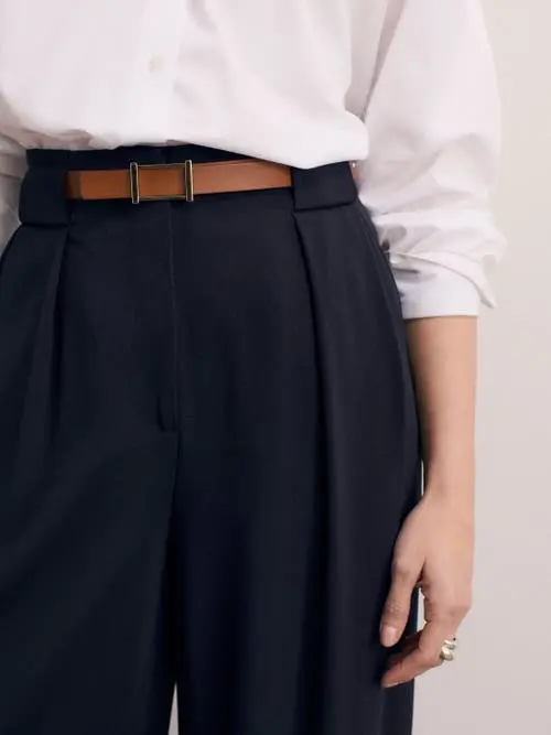 The Fold Clever Crepe Lyon Palazzo Trousers