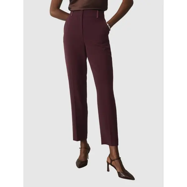 The Fold Clever Crepe Tavira Trousers - Purple