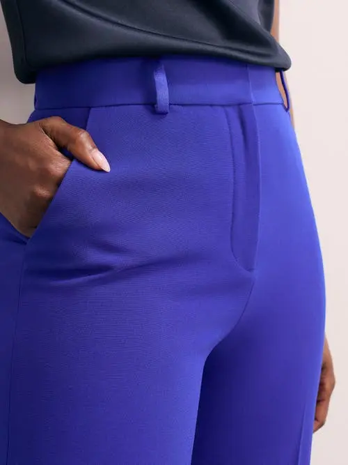 The Fold Adelaide Wide-leg Tailored Trousers - Blue