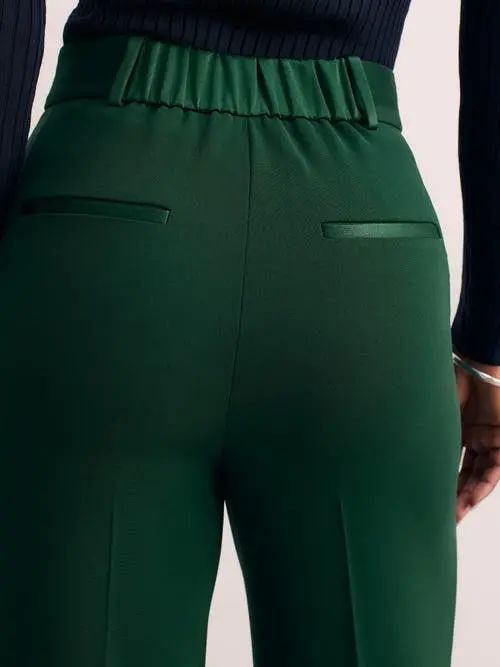 The Fold Adelaide Wide-leg Tailored Trousers - Green