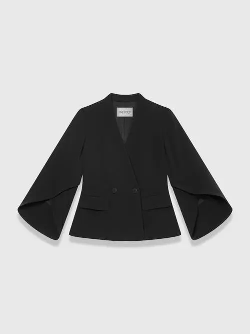 The Fold Clever Crepe Ansdell Blazer - Black