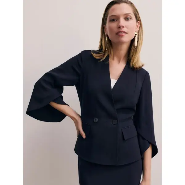 The Fold Clever Crepe Ansdell Blazer