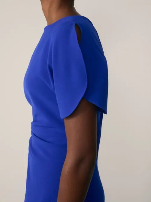 The Fold Salerno Midi Dress - Blue