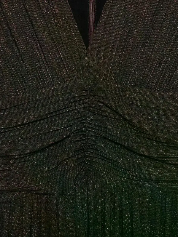 Liu Jo Long Pleated Lurex Maxi Dress