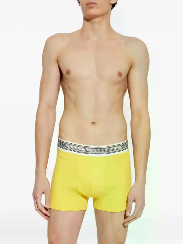 Versace Patterned-waistband Boxers - Yellow