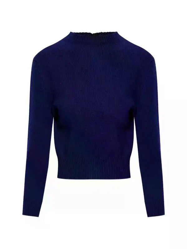 JIL SANDER Cropped Sweater - Blue