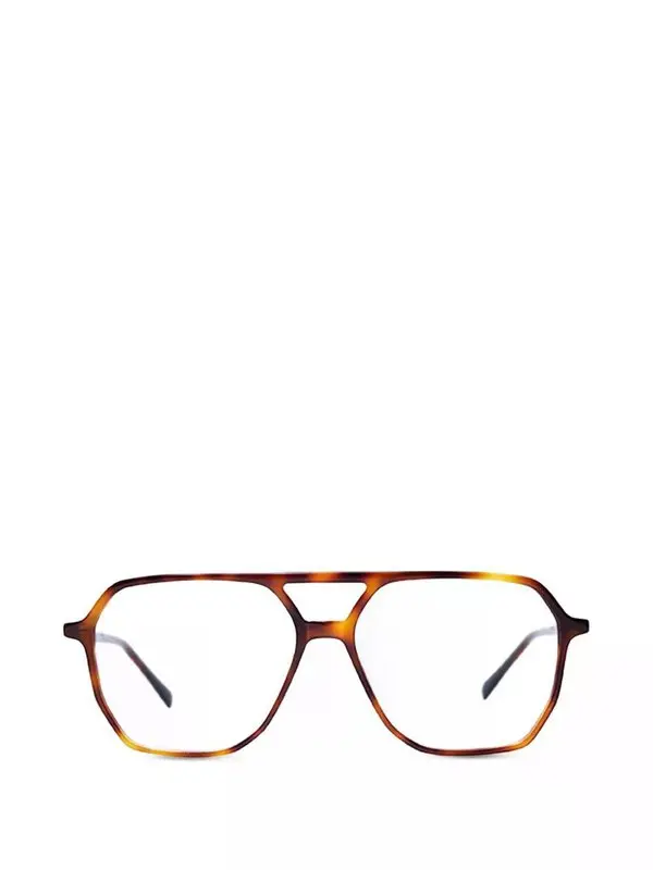 GIGI STUDIOS Geometric Frame Eyeglasses - Brown