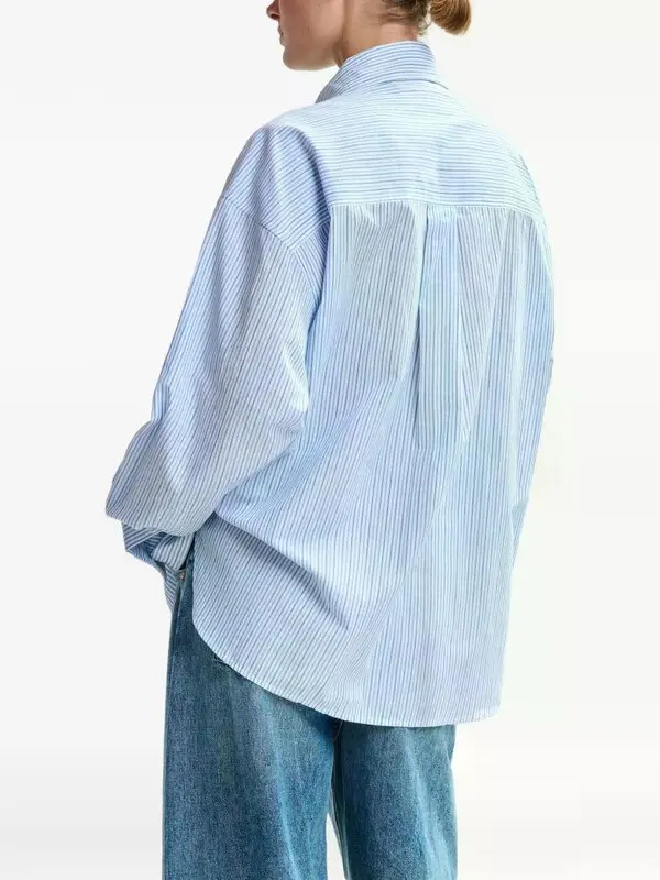 Essentiel Antwerp Striped Embellished Pocket Shirt