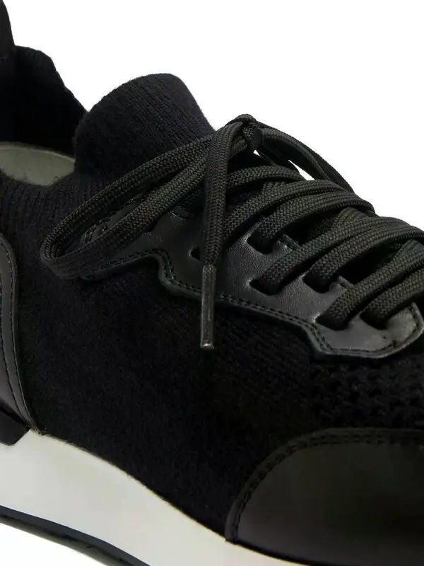 Magnanni Knit Panel Sneakers - Black