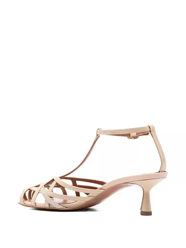 CASTAGNA Buckle-strap Heeled Sandals - Neutrals