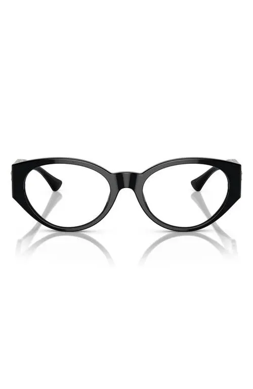 Versace Oval Optical Glasses - Black