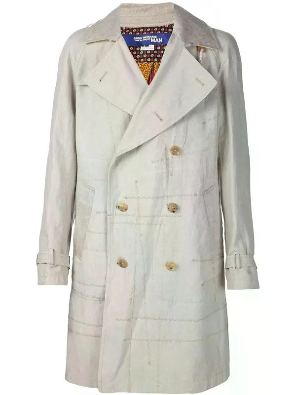Junya Watanabe Exposed Seam Trench Coat - Neutrals