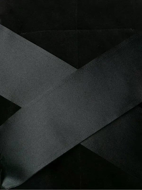 Comme Des Garçons Ribbon Detail Cropped Jacket