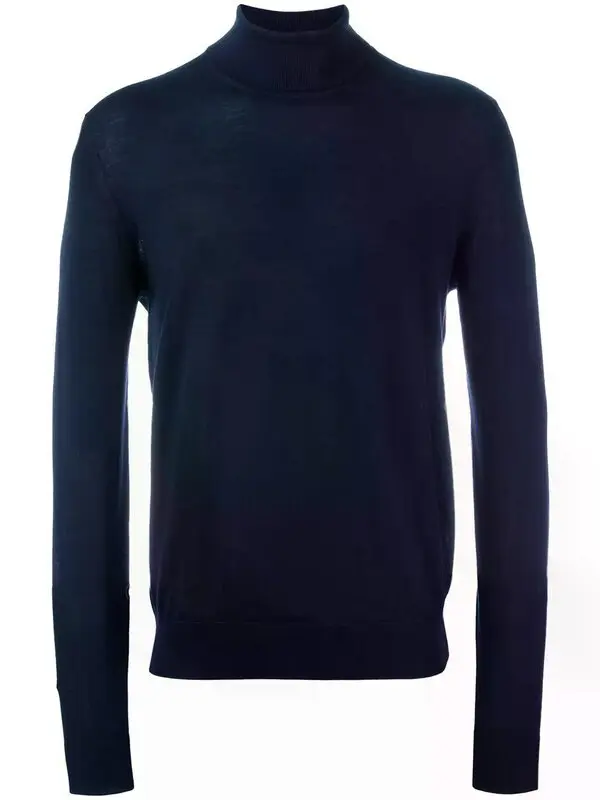 Paul Smith Turtleneck Jumper - Blue