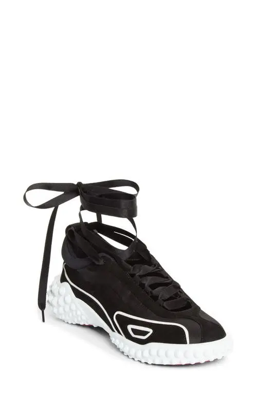 CHRISTIAN LOUBOUTIN Mara Ankle-tie Sneakers - Black
