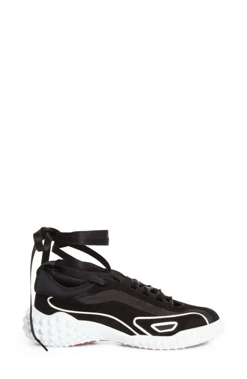 CHRISTIAN LOUBOUTIN Mara Ankle-tie Sneakers - Black